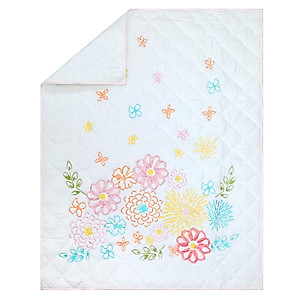 Koala Baby Springtime Slumber 4 Piece Crib Bedding Set, White&Pink