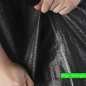 EXTRAEASY 4ft x 300ft Weed Barrier Landscape Fabric Heavy Duty,Premium 3.2oz Ground Cover Weed Block Gardening Mat,Easy Setup & Superior Weed Control (4ftx300ft)