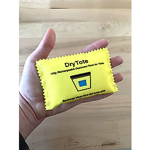 100g Rechargeable Desiccant Pack - Moisture Absorbing Bag - Desiccant Dehumidifier for Storage Bins and Totes …