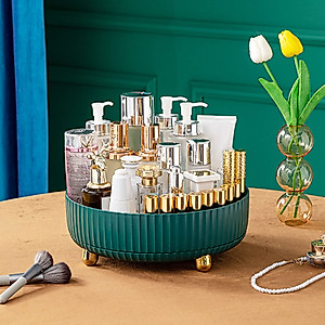 Asixxsix Lazy Susan Organizer, Round Turntable Cabinet Organizer 360 Degree Rotating Spice Rack Organizer, Cosmetic Makeup Organizers, Turntable Storage Rack for Kitchen Cabinet Pantry