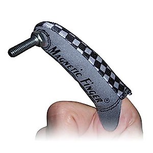 Magnetic Finger The Original Magnetic Finger Glove - Hold & Retrieve Any Small Ferrous Metal Object with Precise Control - Convenient Magnetic Pickup Tool Ideal for Tight Spots at Home or on the Job