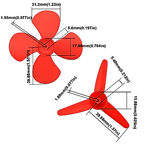 EUDAX Mini Generator Motors 3V-12V DC Motor Electric Motor for DIY Toys Wind Turbine Generator Hand Cranked Power Generator model (Plastic motor holder)