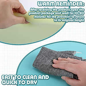 15 Inch Kids Floor Cushions with Handle Waterproof Circle Round Foam Cushion 2'' Thick Flexible Alternative Seating for Students Classroom Daycare Home Preschool Kindergarten (Pastel Color, 6 Pcs)