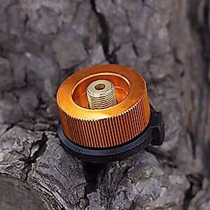 Camping Stove Adapter, Stove Connector,Butane Canister Converter, for Nozzle Gas Bottle to Lindal Valve Canister
