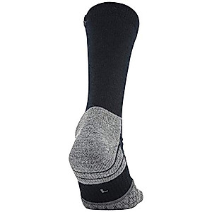 Under Armour Adult Hitch All Season Boot Socks, 1-Pair , Black/Pitch Gray , Medium