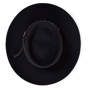Stetson Men's Hawk Crushable Felt Western Fashion Hat Black Small