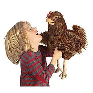 Folkmanis Hen Hand Puppet, Brown