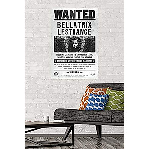 Trends International The Wizarding World: Harry Potter - Bellatrix Wanted Poster Wall Poster, 22.375" x 34", Unframed Version