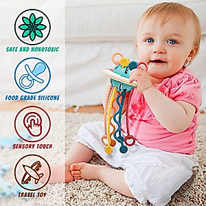 Baby Toys 6 to 12-18 Months,Montessori Toys for 1 Year Old,Sensory Toys for Toddlers,Pull String Activity Motor Skills for Travel,Infants Toys for 1 Year Old,for Babies Girls Boys Gifts