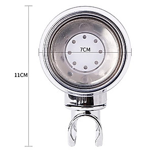 erduoduo Shower Head Holder,Handheld Shower Head Holder with Suction Cup,Adjustable Shower Head Holder for Wall(Silver-1pcs)