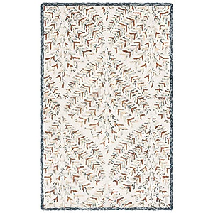 Safavieh Capri Collection 6' x 9' Ivory/Green CPR208B Handmade Premium Wool Living Room Dining Bedroom Area Rug