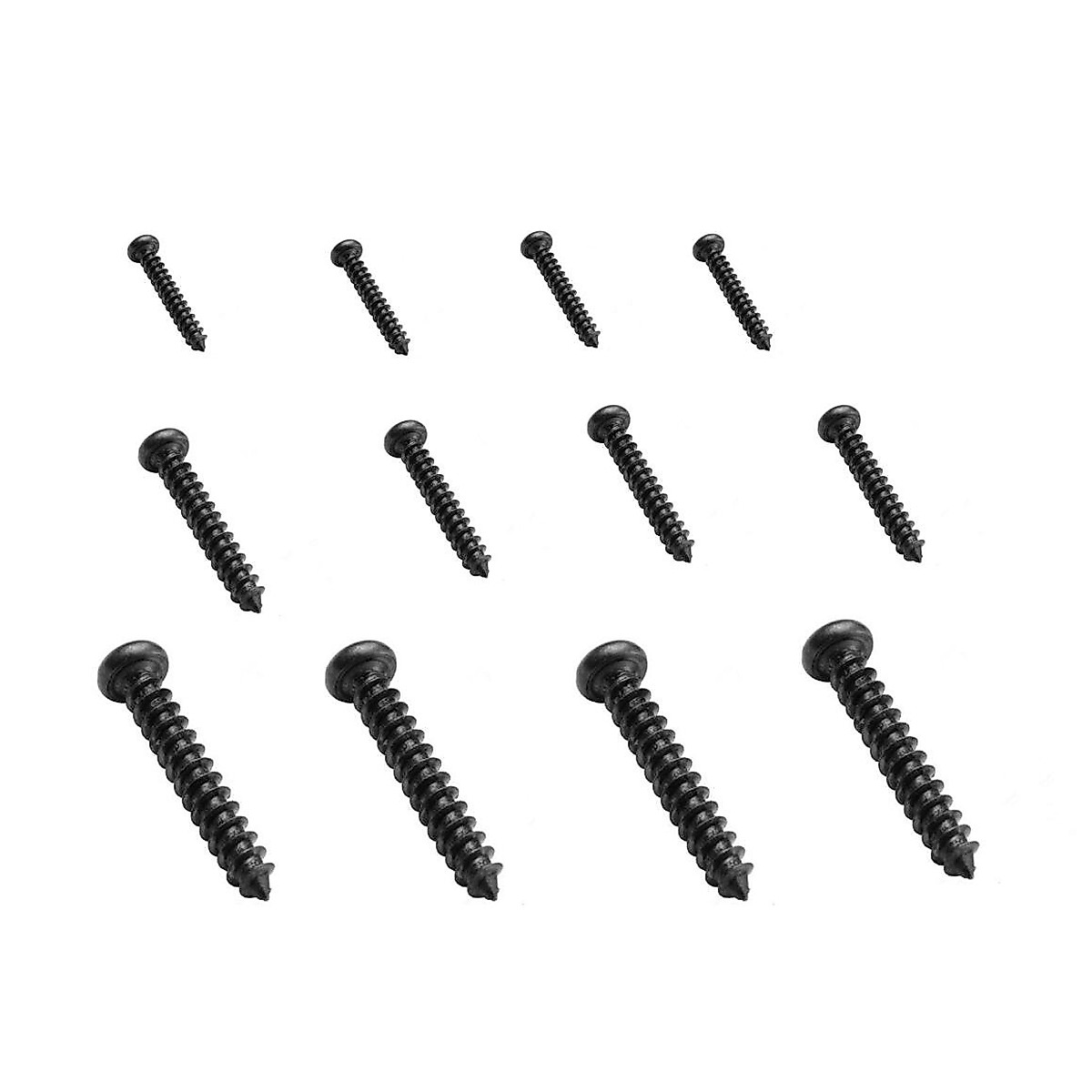 Evwoge 500pcs M3/3MM Diameter Phillips Pan Head Screws Self Tapping Drilling Screws Assortment Kit Carbon Steel 6mm 8mm 10mm 12mm 16mm 18mm 20mm Length