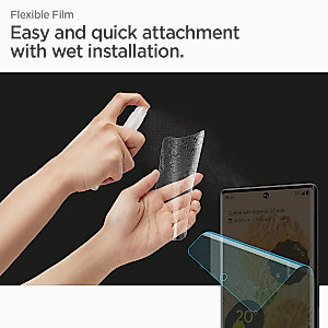 Spigen NeoFlex Screen Protector Designed for Pixel 7 Pro [Case Friendly] - 2 Pack