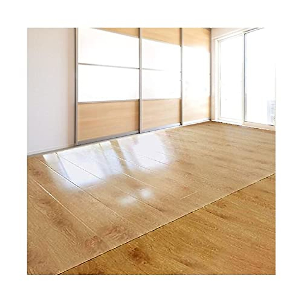 Clear PVC Desk Chair Mat Transparent Home Floor Protector mat Chairmats Non-Slip, wear-Resistant,1mm Thick Clear Floor Protector Carpet for Hard Surface Floors, Non Slip Easy Clean Area Rug Pad,61/91/