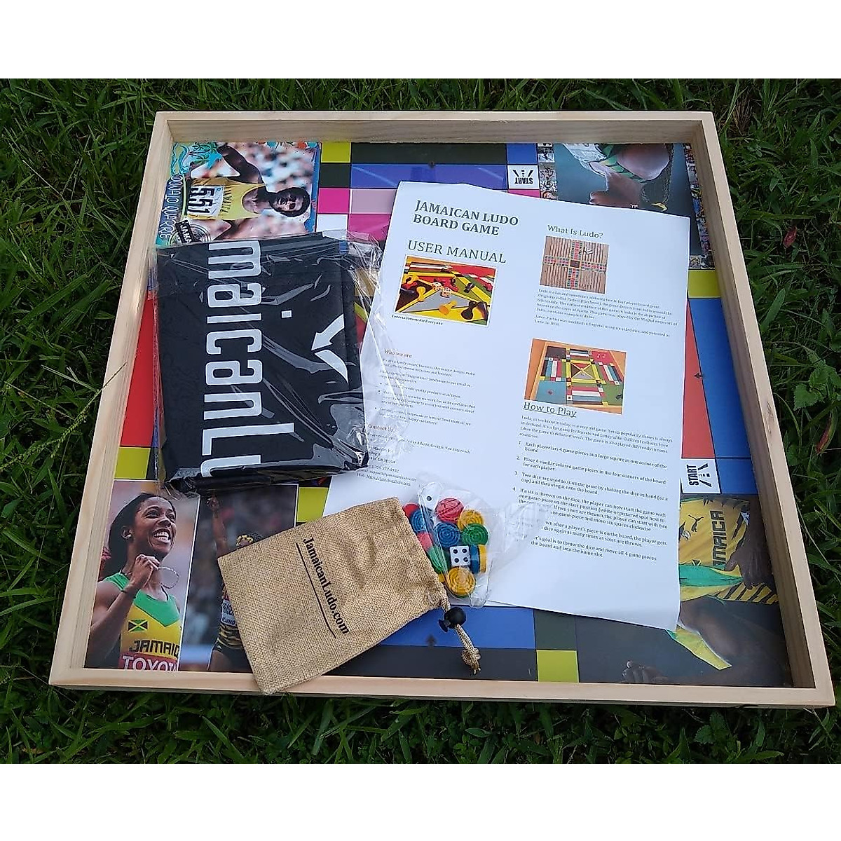 Jamaican Ludo Legendary Athletes Edition | 24in x 24in Board Game | Family Game Night Activity | Fun Easy Multi-Player Entertainment (Ludi/Ludy/Loodi)