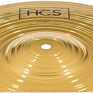 Meinl Cymbals HCS 12" Splash Cymbal for Drum Set — Made in Germany — Traditional Medium Brass, 2-Year Warranty, 12 inch (HCS12S)