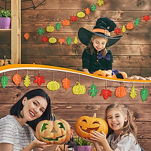 Cholemy 150 Pcs Large Fall Leaves Pumpkin Cutouts Glitter Paper Fall Leaves Die Cuts Artificial Confetti Maple Leaves Elm Leaf Leaves Pumpkin Cutouts for Classroom Bulletin Board Thanksgiving Autumn