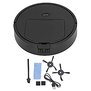 PenRux Robotic Vacuum, USB Charging Sweeping Robot 40db Low Noise Smart 3 in 1 for Home