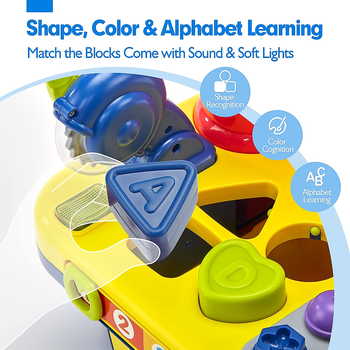 hahaland Toddler Toys for Boys Girls Gifts Toys for Ages 2 Multifunctional Music Light Workbench for Baby Boy Toys for 2-Year-Old Boy Toys for Boys Baby Toys 18+ Months Boy Toys