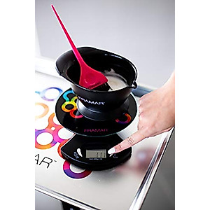 Framar Digital Scale, Hair Color Scale, Kitchen Scale, Food Scale, Gram Scale - Elegant Black