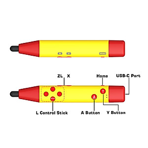 DarkWalker Stylus Touch Pen Wireless Bluetooth Game Controller, Stylus for Nintendo Switch Super Mario Maker 2
