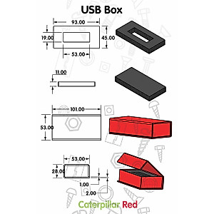 4 x Magnetic USB Presentation Gift Boxes, Copper Colour, Flash Drives, Removable Drives, Wedding USB Box, Wedding Presentation Gift Box, 4, Photography, Present/Gift