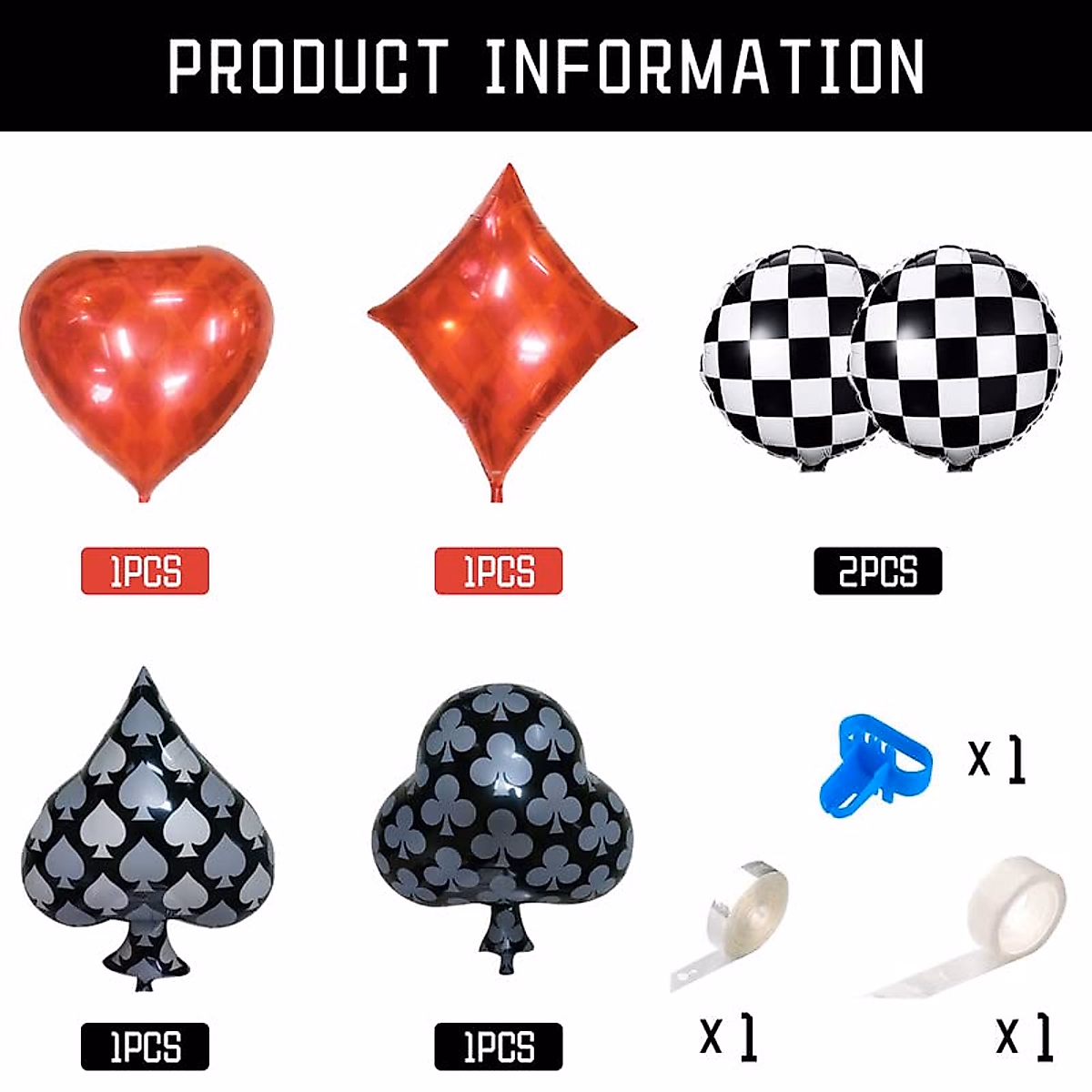 129PCS Alice in Wonderland Balloon Arch kit,Blue Pink Gold Balloons,Playing Card Aluminum Film Balloon,Checkerboard Foil Balloons,for Alice Theme Birthday Party,Baby Shower,Tea party Decorations (A)