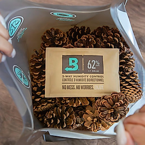 Boveda Fresh Bag – 62% RH Size 67 Included - For Curing & Storing Up to 1 Pound (16 Oz) – 1 Large Zip Lock Storage Bag with 2-Way Humidity Control Pack