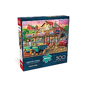 Buffalo Games - Country Store - 500 Piece Jigsaw Puzzle Multicolor, 21.25"L X 15"W