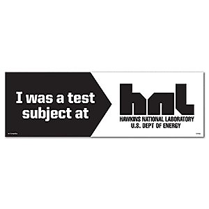 Genuine Fred Stranger Things, Bumper Magnet, Test Subject Hawkins National Laboratory, Multicolored