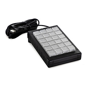 X-keys Programmable USB Keypads and Keyboards (24 Key, Black and White)