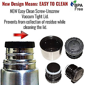 Best Stainless Steel Coffee Thermos, BPA Free, New Triple Wall Insulated, Hot & Cold for Hours. (34 OZ/1000ML)