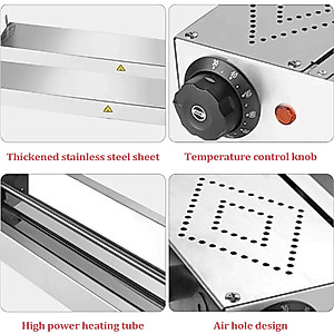 YMAOMAO Heat Lamp Food Warmer, Commercial Food Heat Lamp, Electric Food Warmer for Parties Buffets, Strip Catering Heating Lamp for Keep Food Warm, Restaurant Kitchen Equipment,150x15x6.5CM