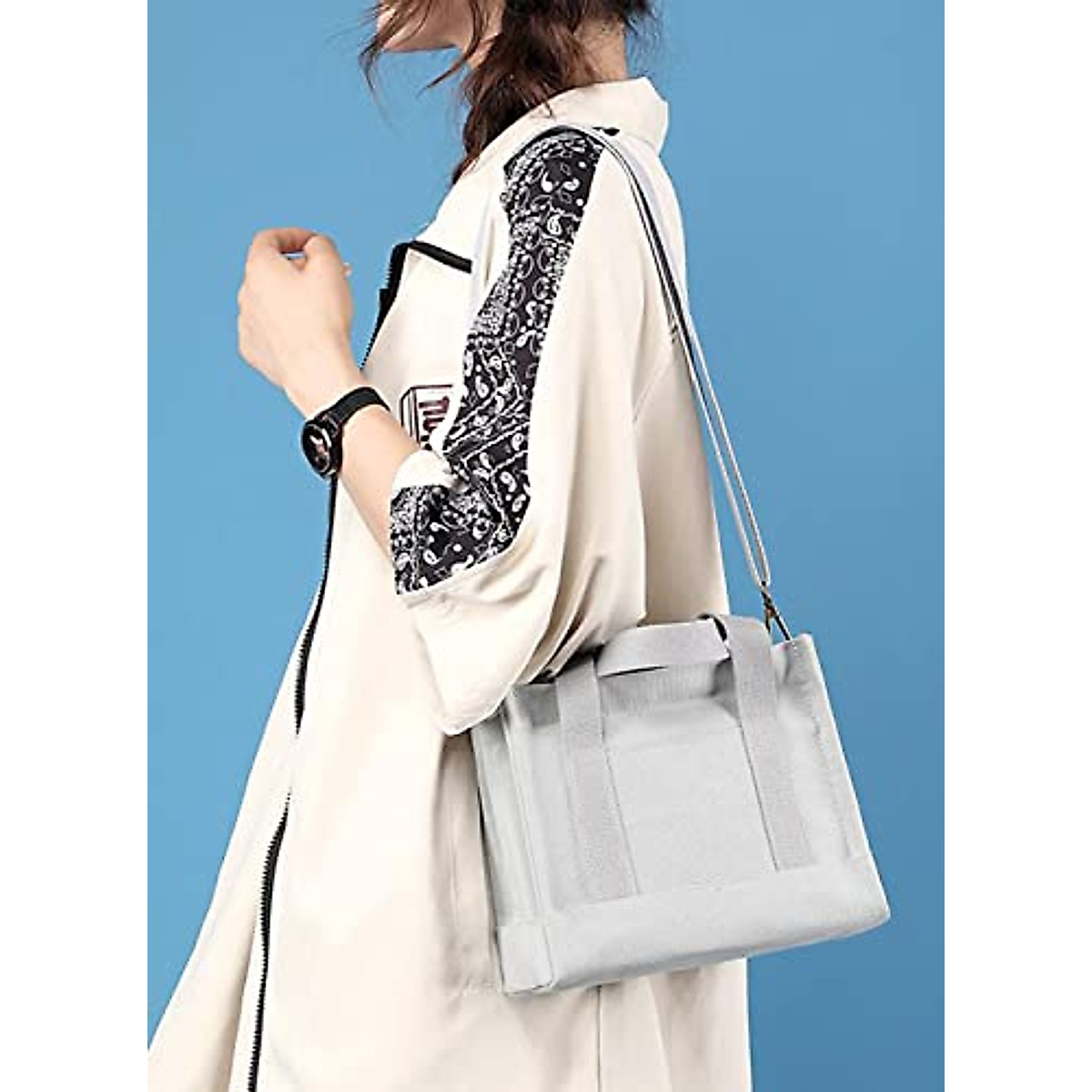 Tote Bag for Women Small Satchel Bag Canvas Hobo Bag Cute Tote Satchel Bag Crossbody Bag Handbags for Women 2023