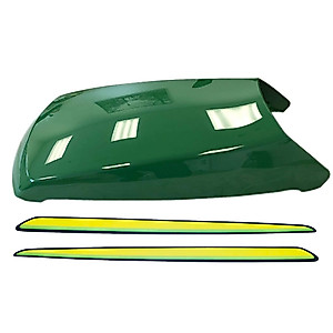 New Kumar Bros USA Upper Hood With LH & RH Decal Set Compatible with JohnDeere LT133 LT155 LT166 LTR155 LTR166