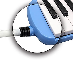 Mibee 32 Piano Keys Melodica Musical Instrument for Music Lovers Beginners Gift with Carrying Bag (Blue) 20220318 0