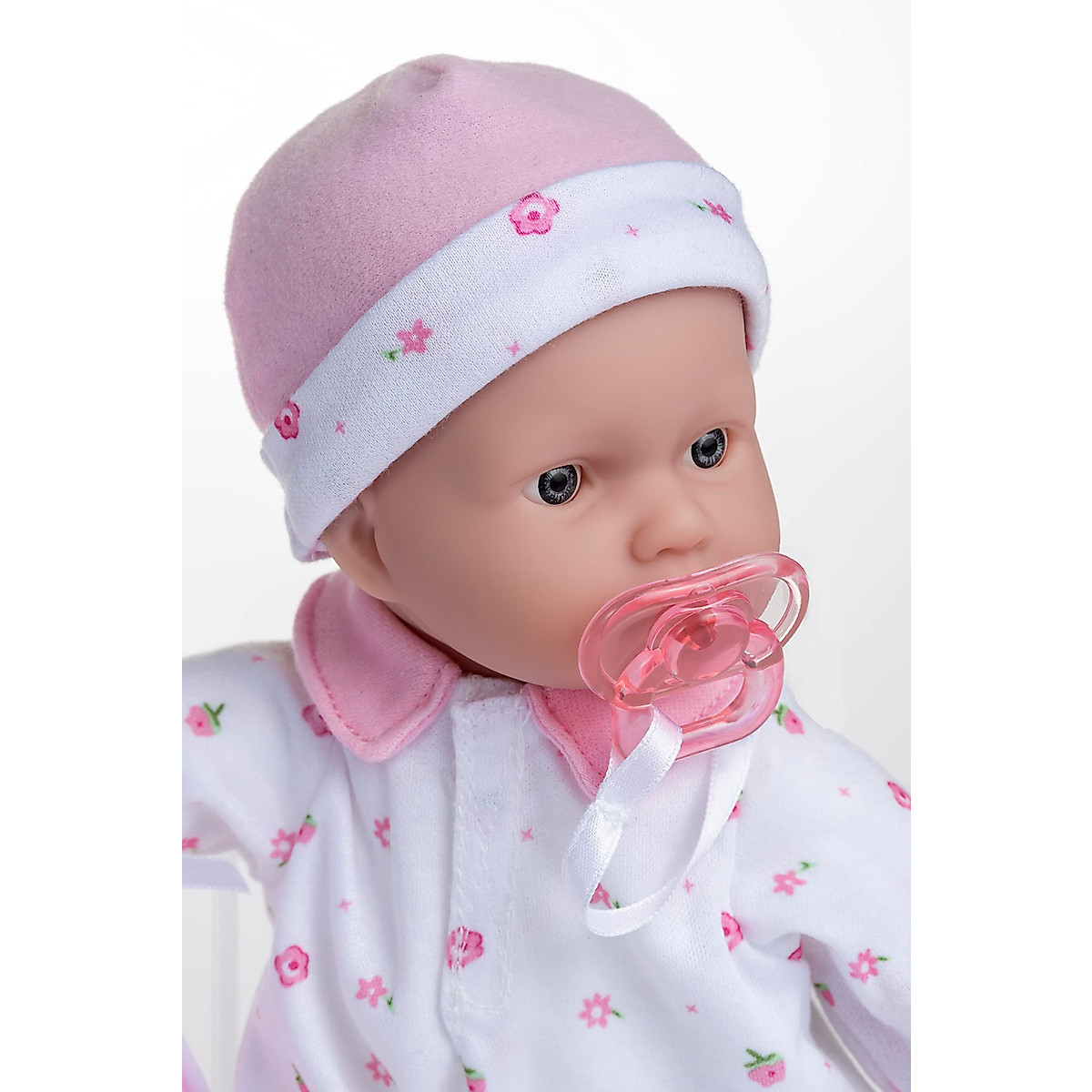 JC Toys La Baby Caucasian Baby Doll Set – 11 Inch Soft Baby Doll | Washable |Removable Pink Outfit w/ Hat & Blanket | For Children 12 Months +