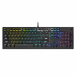 Corsair K60 RGB Pro Low Profile Mechanical Gaming Keyboard - CHERRY MX SPEED Mechanical Keyswitches – Slim and Streamlined Durable Aluminum Frame - Customizable Per-Key RGB Backlighting
