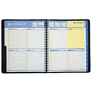 AT-A-GLANCE QuickNotes Recycled Weekly/Monthly Appointment Book, 8 x 10 Inches, Black, 2013 (76-01-05)