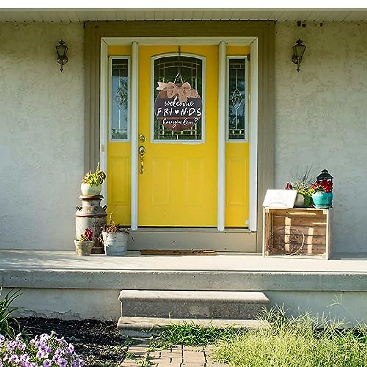 Welcome Sign for Front Door,Funny TV Show Merchandise,TV Show Gifts,Wooden Sign Front Porch Decor,Mothers Day Gifts for Mom Grandma Wife BestFriend