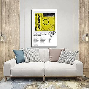Post Rapper Malone Poster Beerbongs And Bentleys Album Cover Posters Canvas Poster Bedroom Decor Sports Landscape Office Room Decor Gift Unframe: 12x18inch(30x45cm)