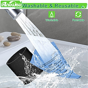 Anewise 3 Pack 90585 Filter Foam Sleeve and 6 Pack 9010700 Dry Filter Disc for Shop Vac Wet/Dry for Vacmaster for Genie Shop 5 Gallon Up Vacuum, Compare to Part #9058500, 9010700