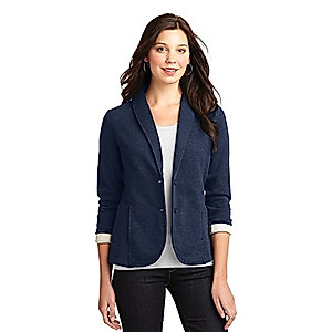 Port Authority Ladies Fleece Blazer M Dark Navy Heather