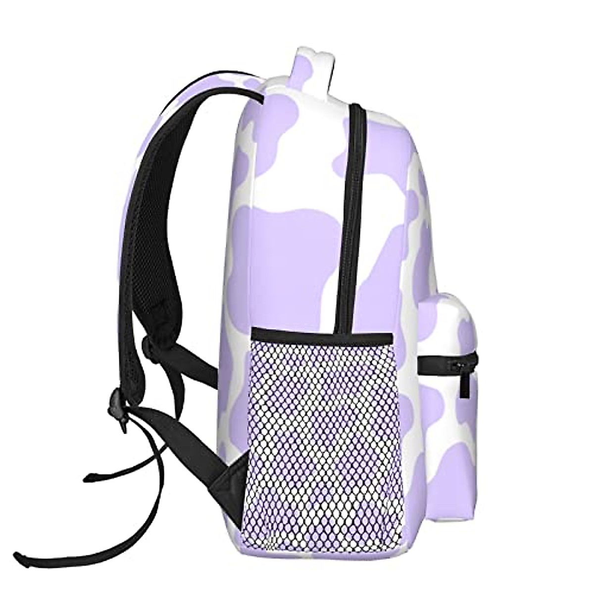 ROSIHODE Cute Cow Print Backpack Adjustable Shoulder Strap Bookbag, Casual Daypack Lightweight Backpack for Adults