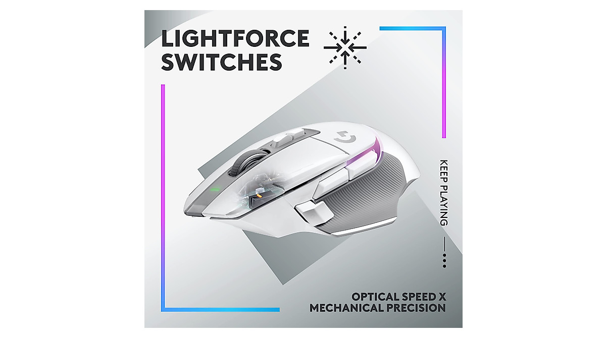 Logitech G502 X Plus Wireless Gaming Mouse - LIGHTFORCE & RGB
