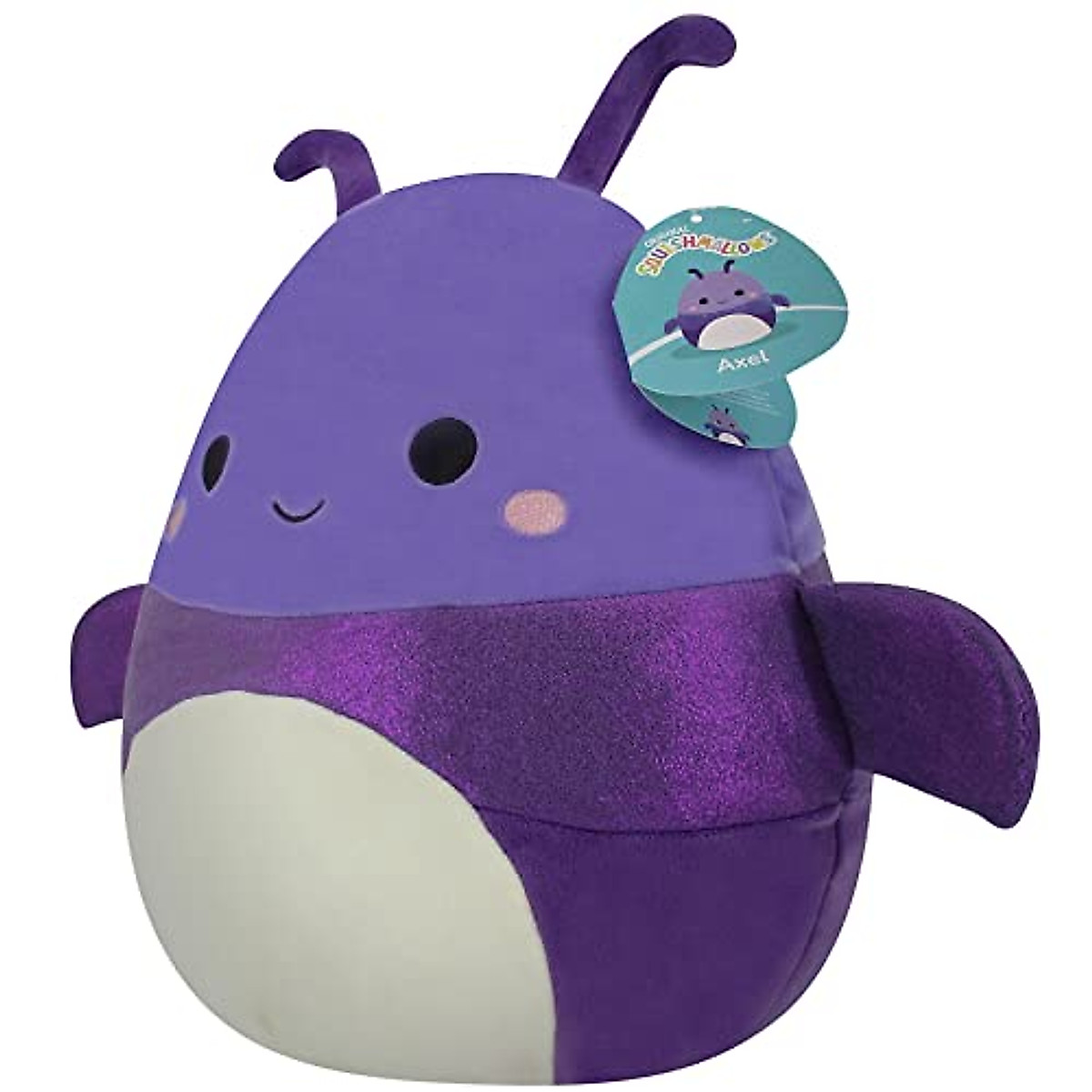 Squishmallows 12-Inch Axel Purple Beetle - Medium-Sized Ultrasoft Official Kelly Toy Plush