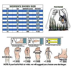 Hetios Women's Fashion Sneakers Lightweight Breathable Walking Shoes Running Shoes Casual Sports Shoes Size 6