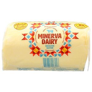 Minerva Dairy Butter Roll Amish Unsalted, 2 lb