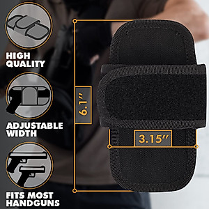 TECEUM CCW Holster for Pistol - Adjustable - Pocket Holster for Right Left Hand - Holsters for Concealed Carry of Gun - Pouch for Purse Bag Backpack 02