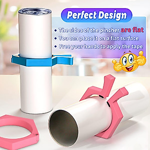 Sublimation Tumblers Pinch, Snktiny Pincher Tool for 20 Oz Sublimation Blanks Tumblers Skinny Straight, Pinch Tumbler Clamp Grip Tool, Supplies for Sublimation Paper & Tumblers